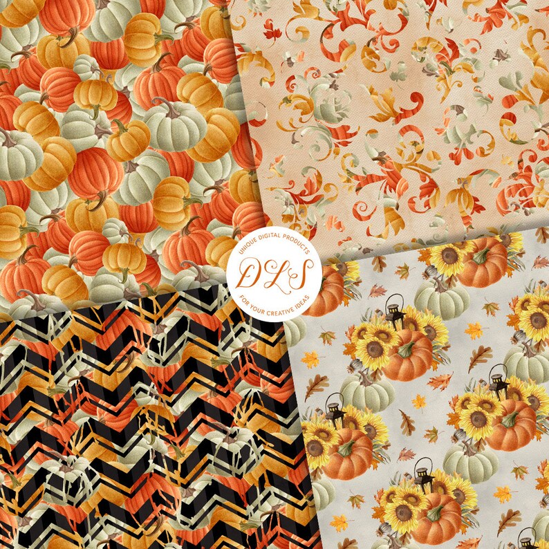 HALLOWEEN Digital Paper Pack: trick or Treat Fall | Etsy