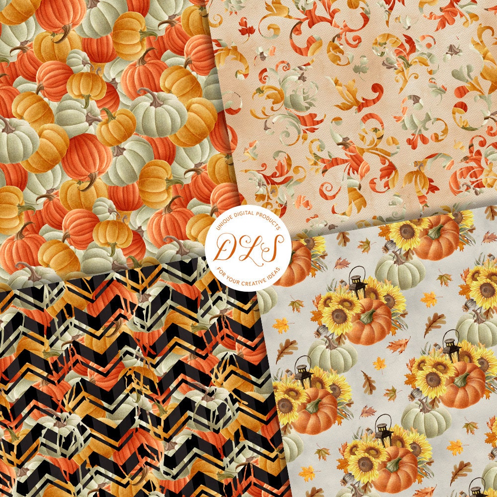 HALLOWEEN Digital Paper Pack: trick or Treat Fall - Etsy