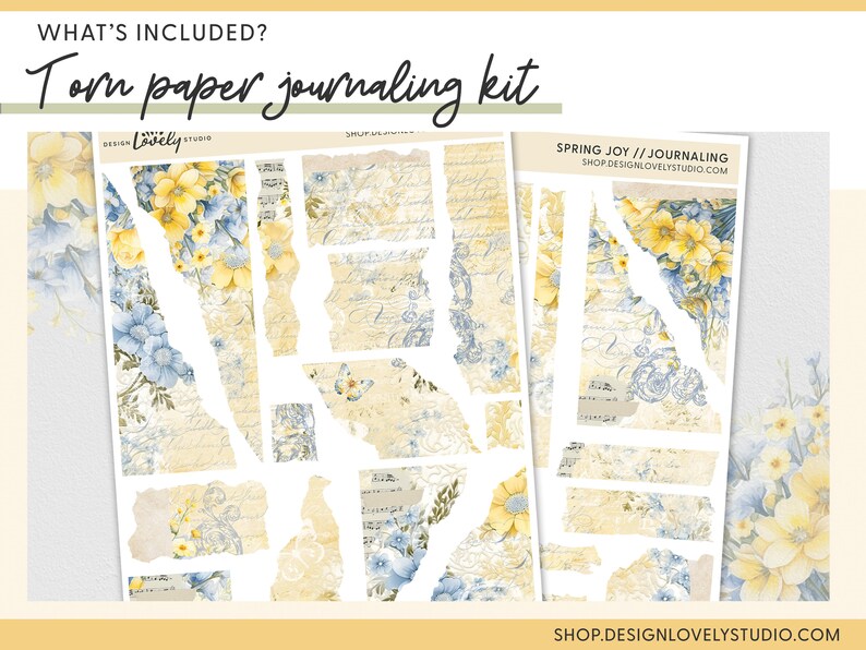 Spring Printable Planner Stickers Bundle, Floral Stickers, Monthly ...