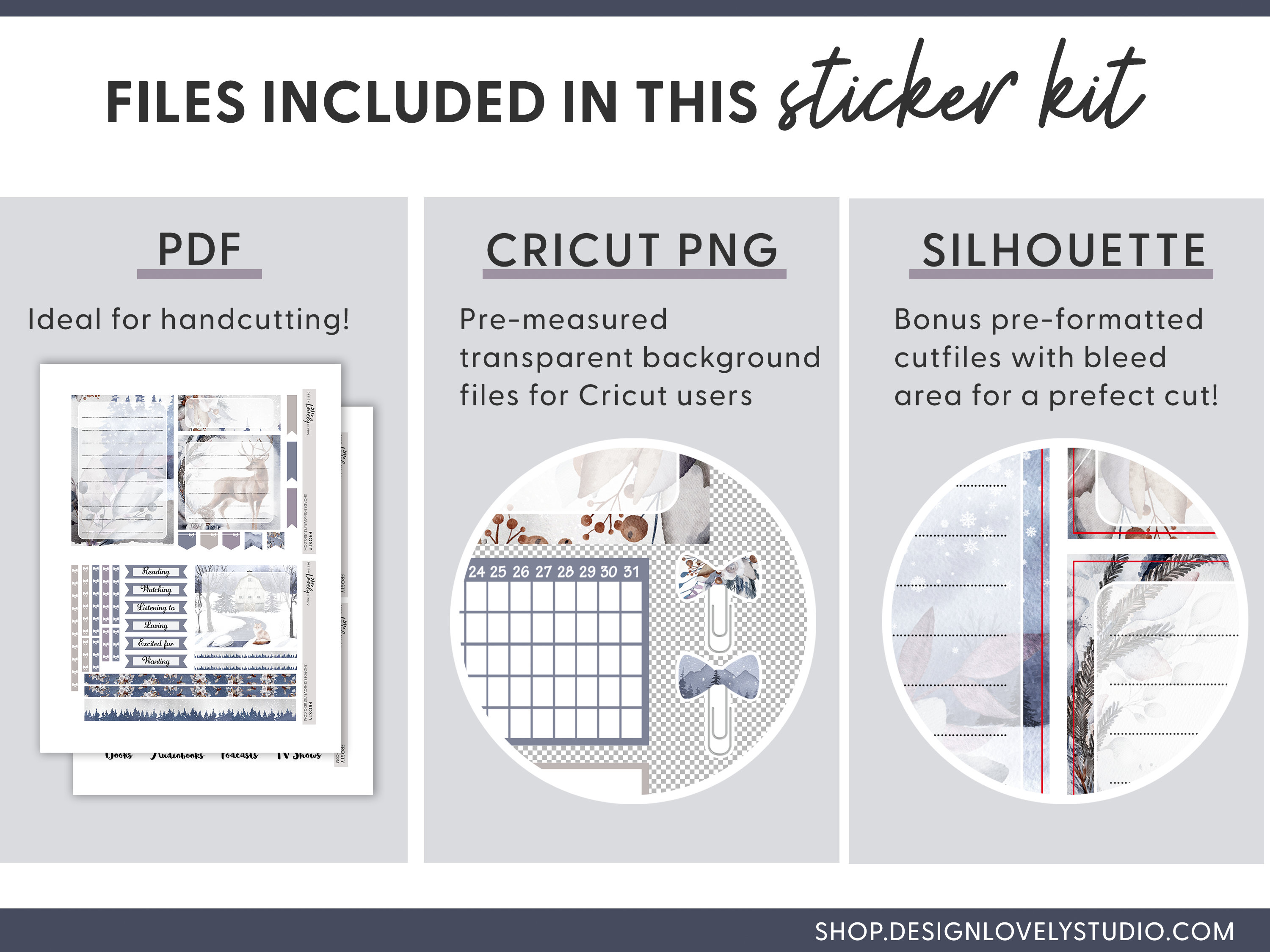 January Notes Page Kit Printable Planner Stickers Monthly - Etsy