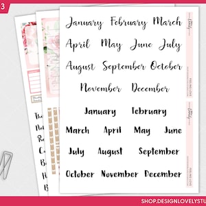 February Notes Page Kit, Printable Planner Stickers, Monthly Sticker ...