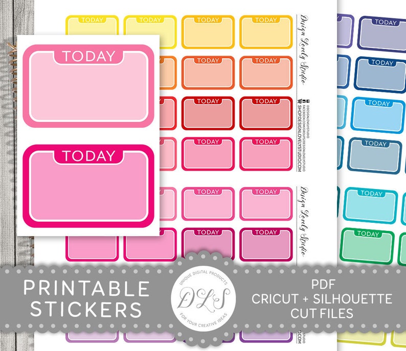 Today Half Boxes Today Half Box Planner Stickers Multicolor | Etsy