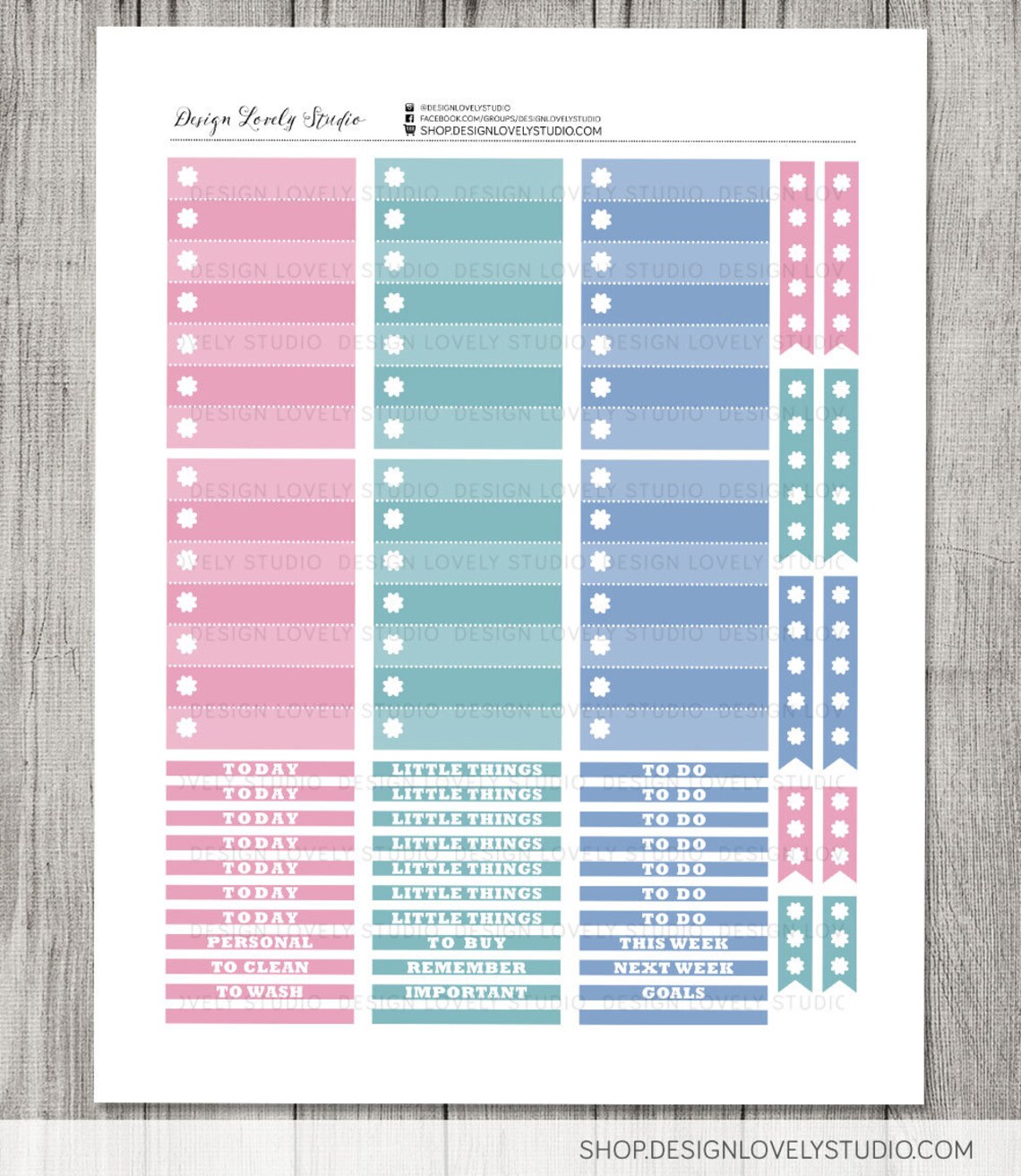 Beach Day Planner Stickers Big Happy Planner Printable - Etsy