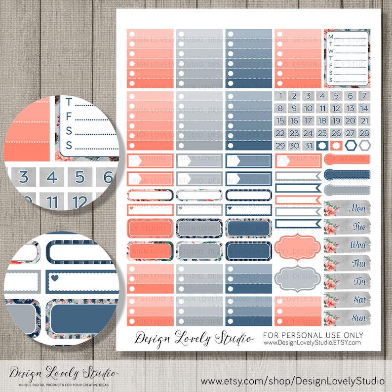 Printable Winter Planner Stickers Winter Weekly Planner - Etsy