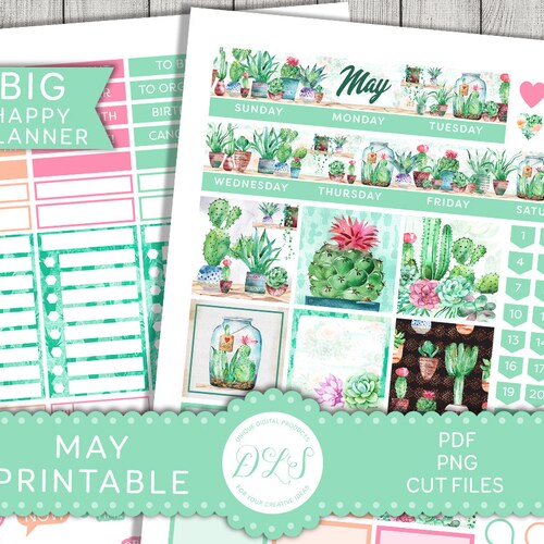 Printable JUNE Monthly Kit Mini Happy Planner JUNE Stickers - Etsy