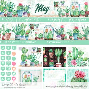 Printable MAY Planner Stickers, May Monthly Stickers Kit, for Erin ...