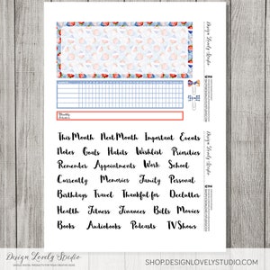 PRINTABLE July Notes Page Stickers Kit, Erin Condren July Notes Page ...