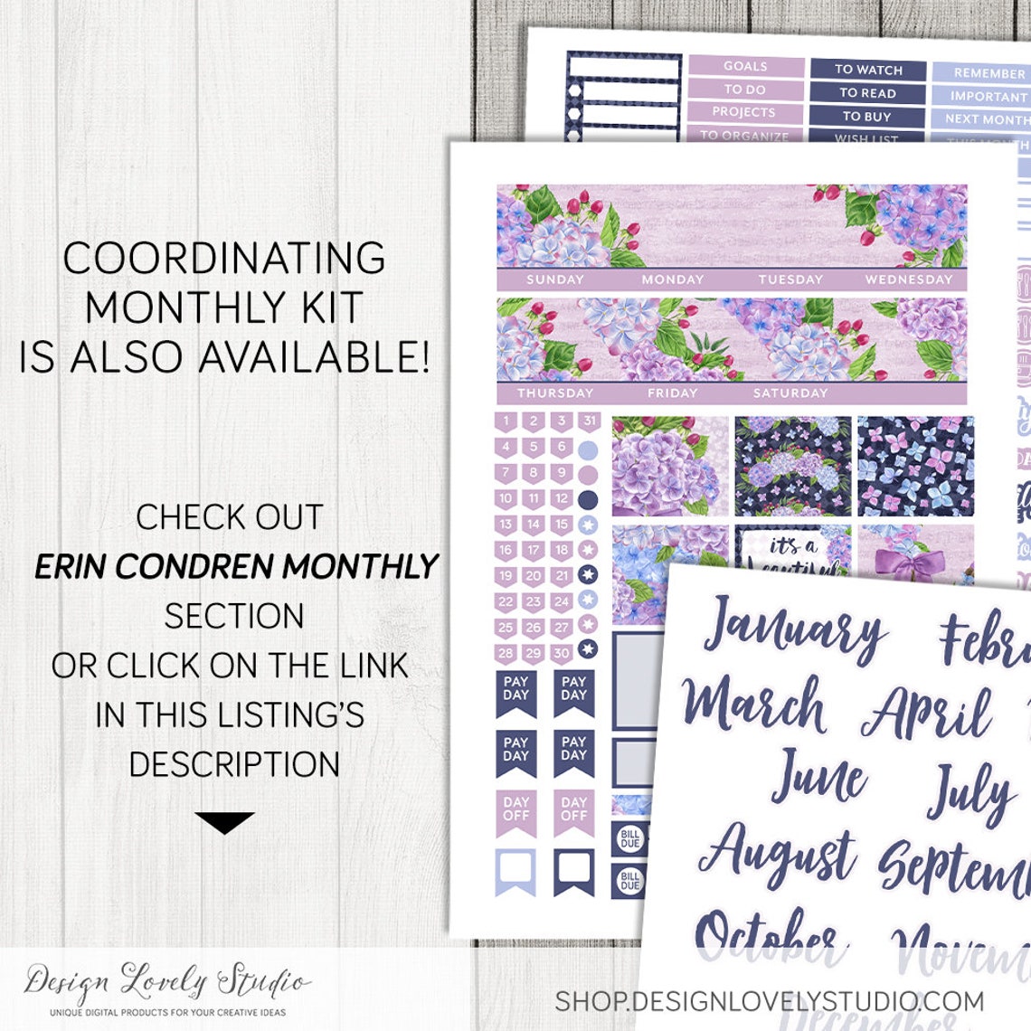 Printable NOTES PAGE Stickers for Erin Condren Life Planner - Etsy
