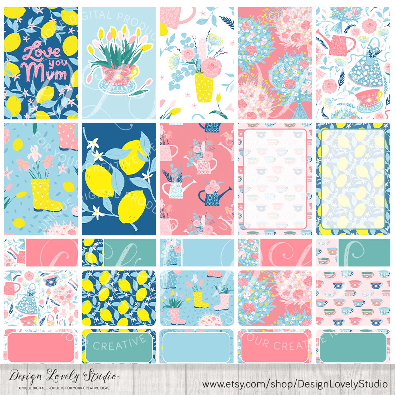 Mothers Day Printable Planner Stickers Happy Planner Classic - Etsy