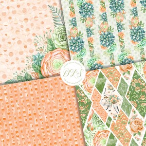 Floral Digital Paper, Spring Digital Paper Pack, Spring Digital ...