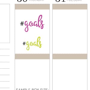 GOALS Planner Stickers, Printable Goals Stickers, Goals Planning ...
