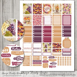 Thanksgiving Weekly Planner Kit, Thanksgiving Mini Happy Planner ...