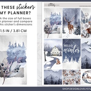 Happy Planner Printable Stickers, Winter Planner Kit, Weekly Sticker ...