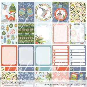 Christmas Planner Stickers, Fits Erin Condren Vertical, Winter Planner ...