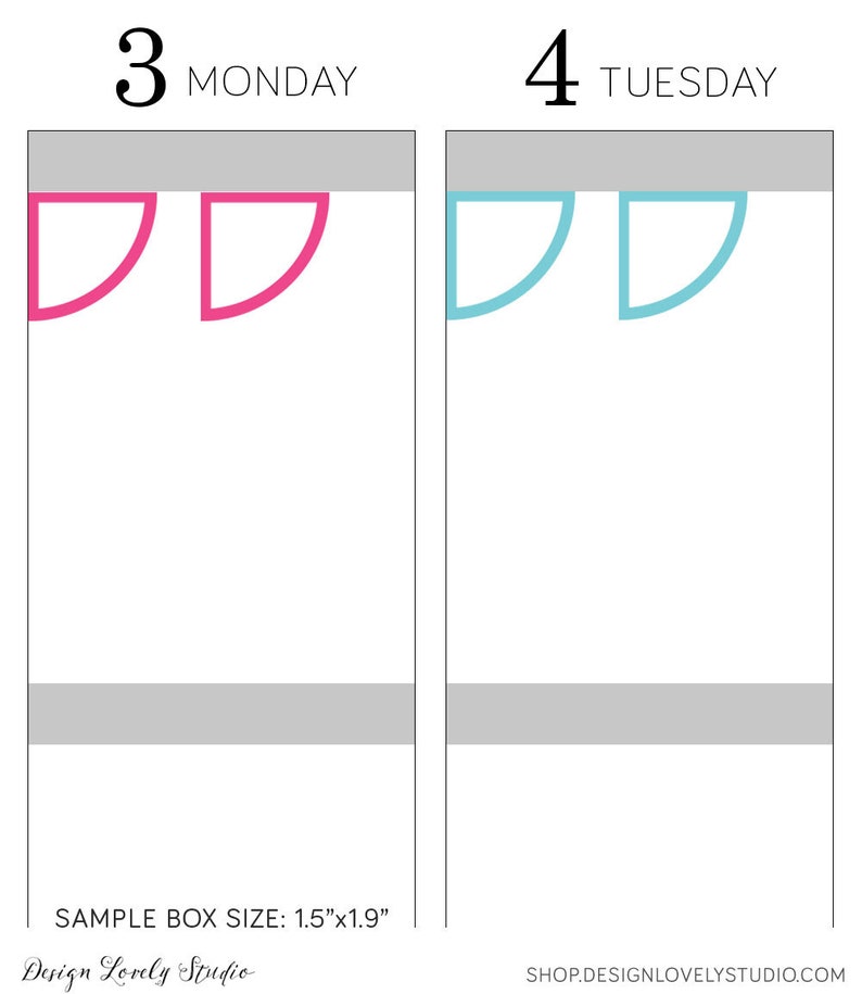 Printable Corner Planner Stickers Multicolor Corner Planner | Etsy