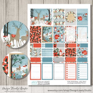Printable Winter Weekly Kit, Happy Planner Winter Printable, Christmas ...