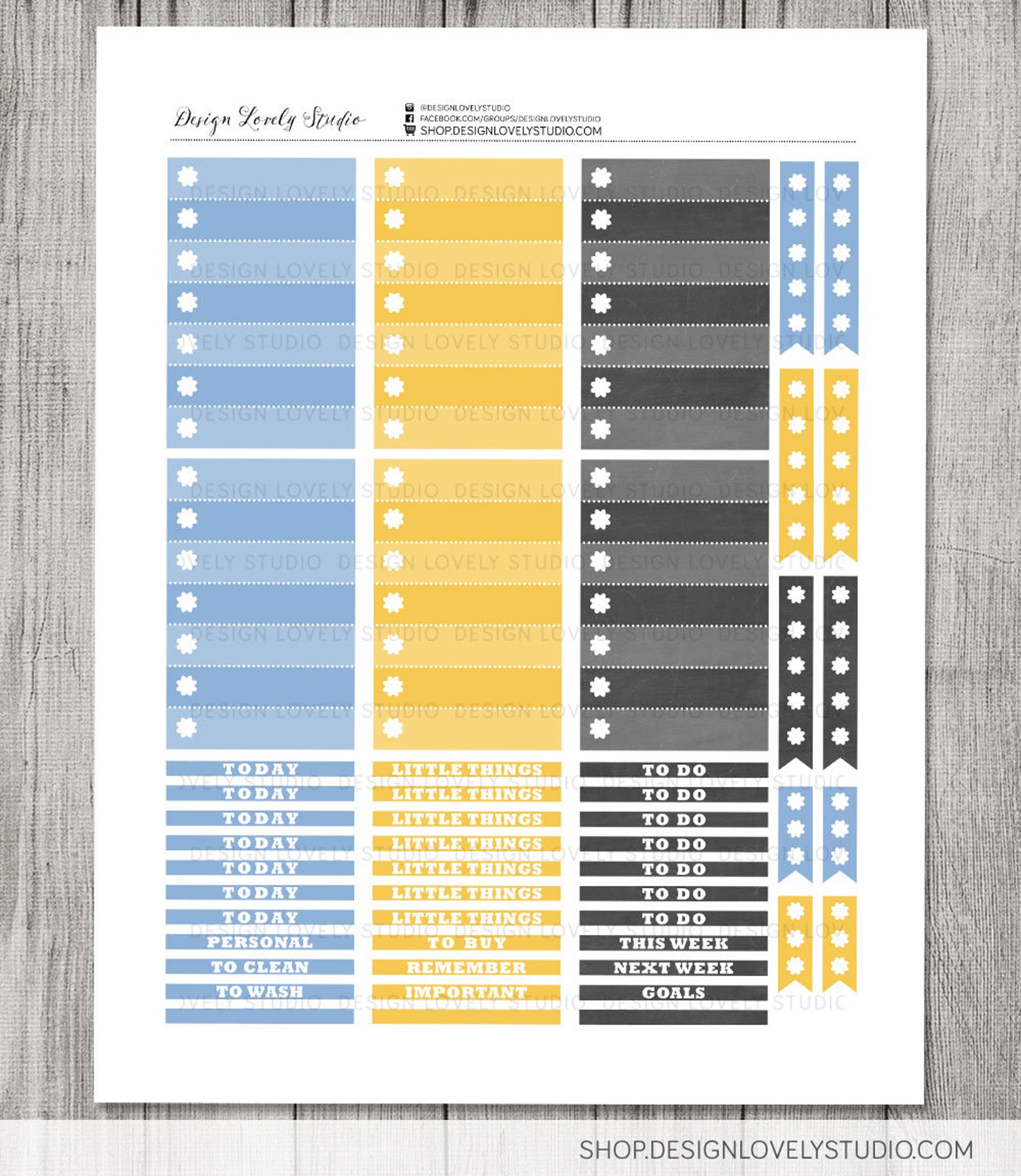 Printable BACK TO SCHOOL Planner Stickers Big Happy Planner | Etsy