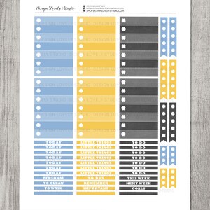 Printable BACK TO SCHOOL Planner Stickers, Big Happy Planner Weekly ...