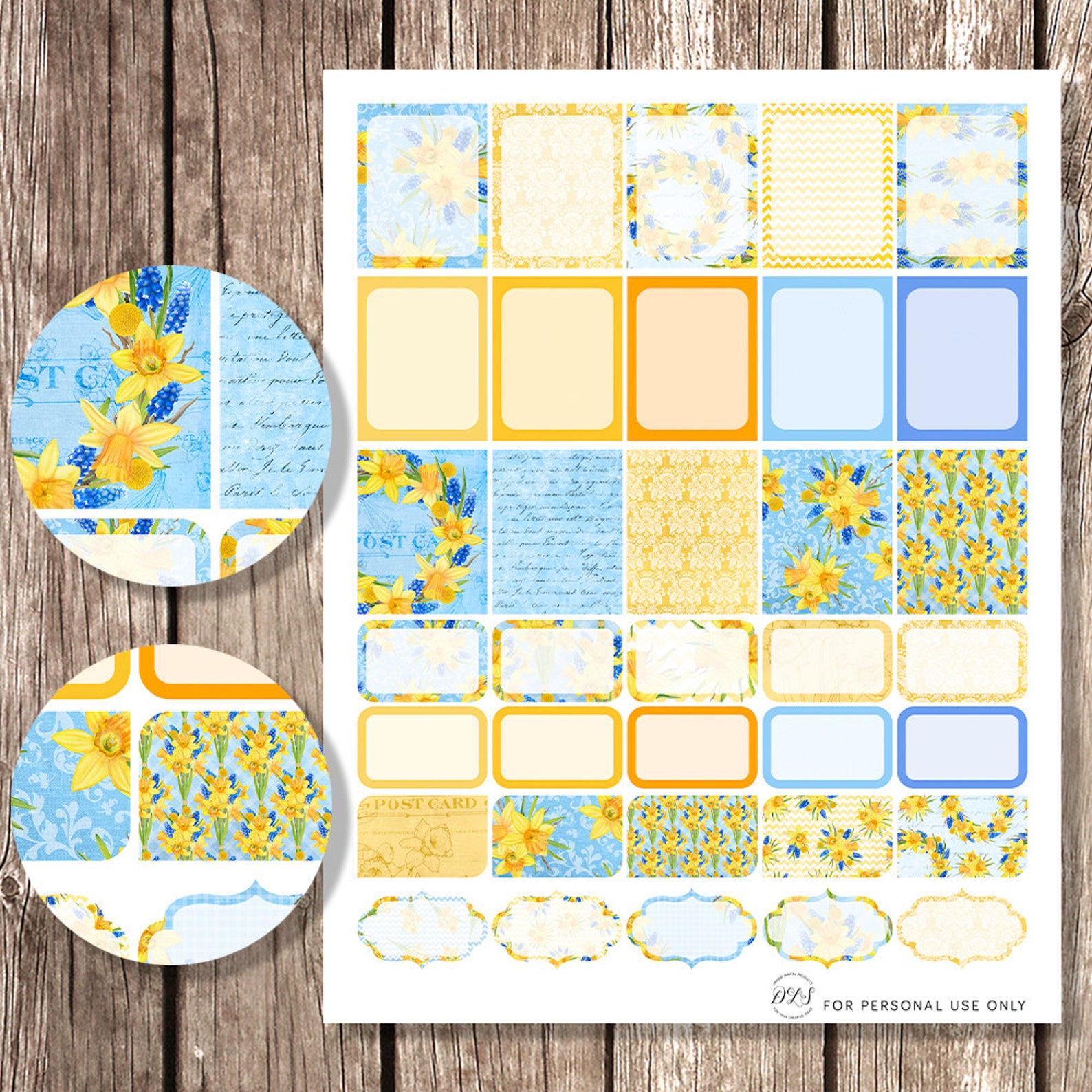 Printable Spring Planner Stickers Spring Planner Kit Erin - Etsy