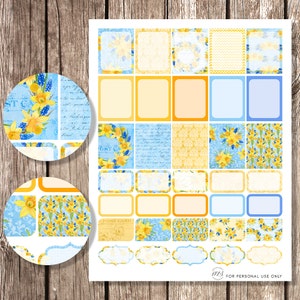 Printable Spring Planner Stickers, Spring Planner Kit, Erin Condren ...