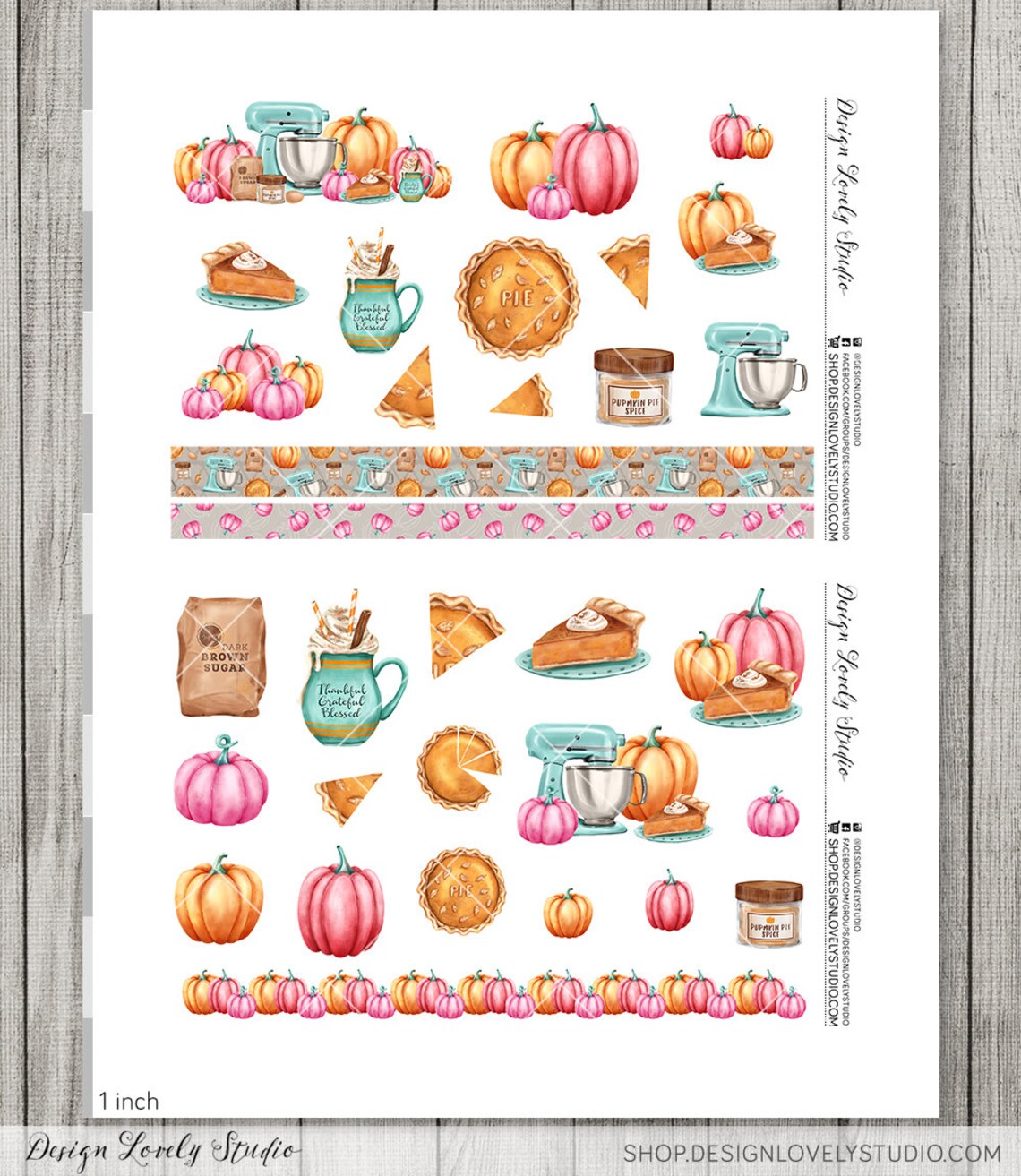 Printable THANKSGIVING Planner Stickers Thanksgiving - Etsy