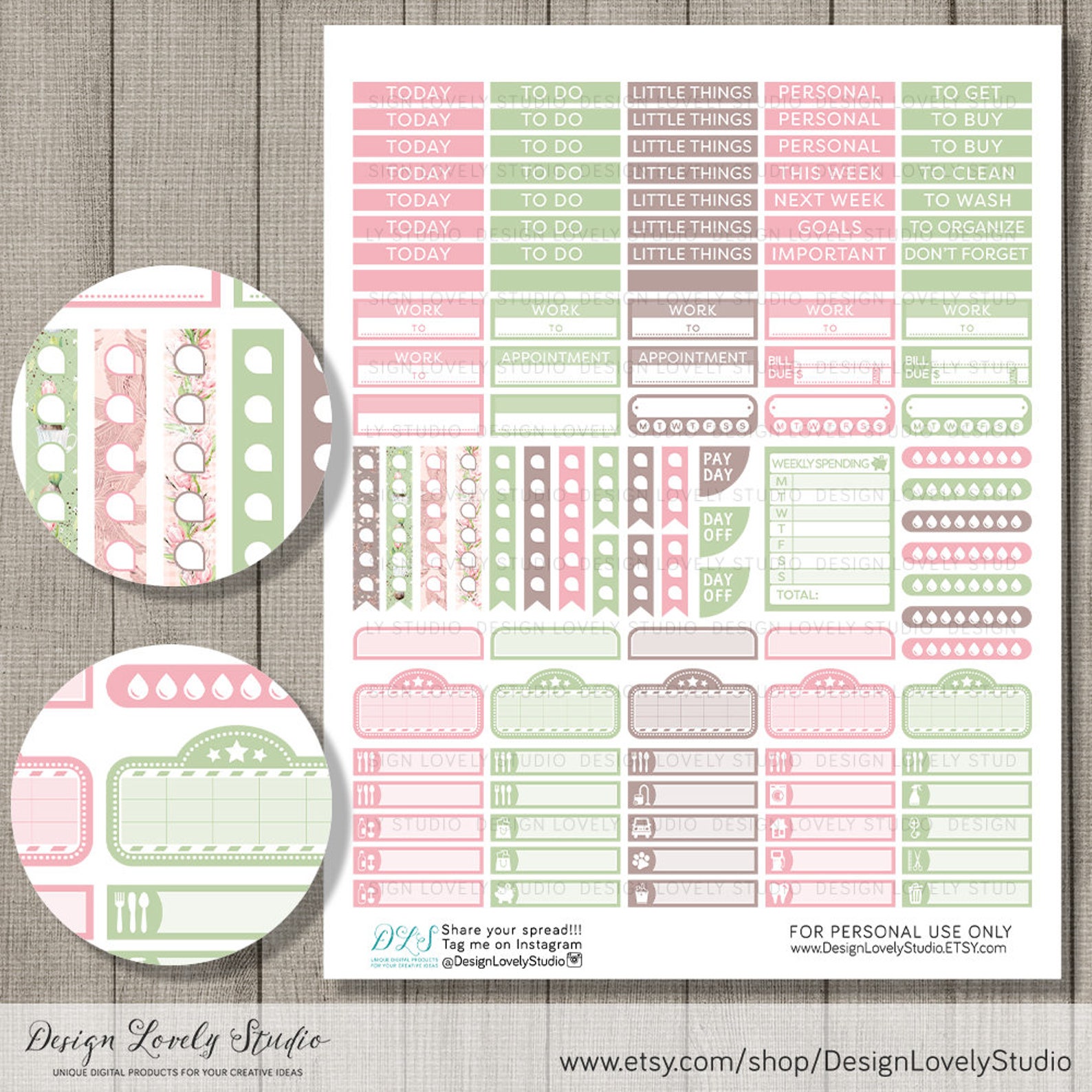 Printable Easter Planner Stickers, Erin Condren Easter Stickers, April ...