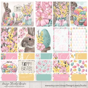 EASTER Planner Stickers Printable Kit, Printable Happy Planner Easter ...