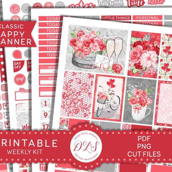 Stickers Valentine - Etsy