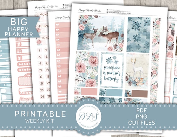 Scrapbooking Winter Wonderland//Printable Weekly Kit // Printable PDF ...