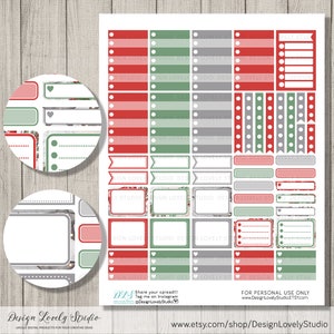 Printable Stickers, Happy Planner Printable Christmas Stickers, Winter ...
