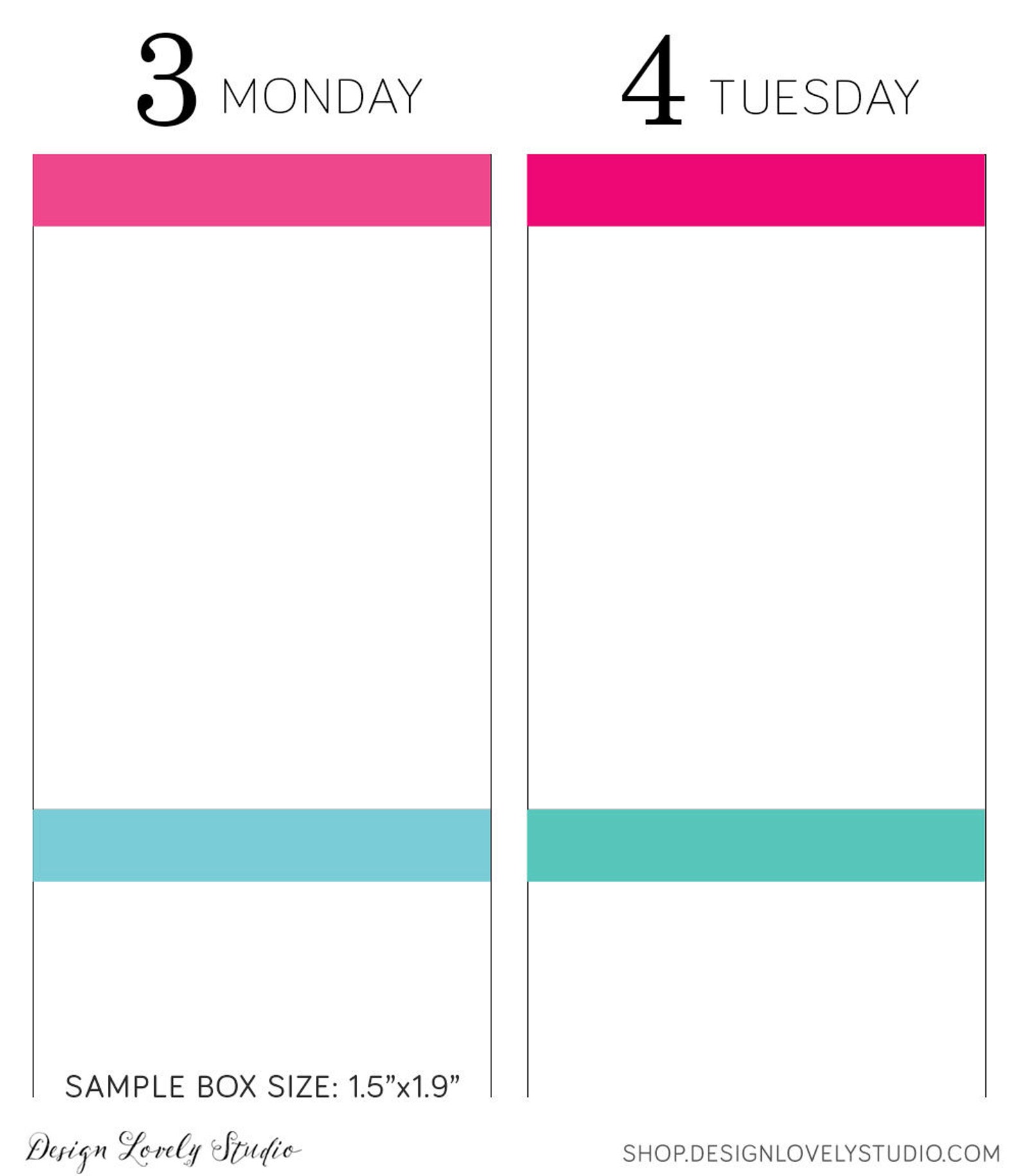 Blank HEADER Planner Stickers Multicolor Header Planner - Etsy