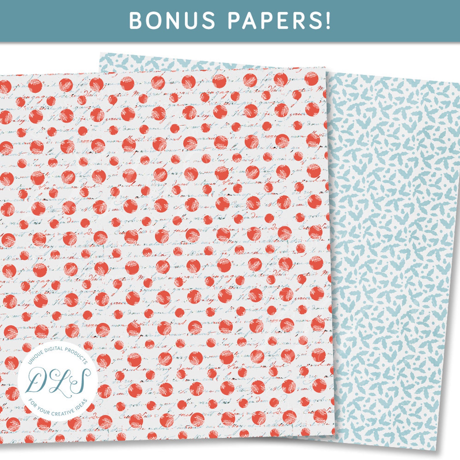 Winter Digital Paper Winter Digital Backdrop Christmas - Etsy