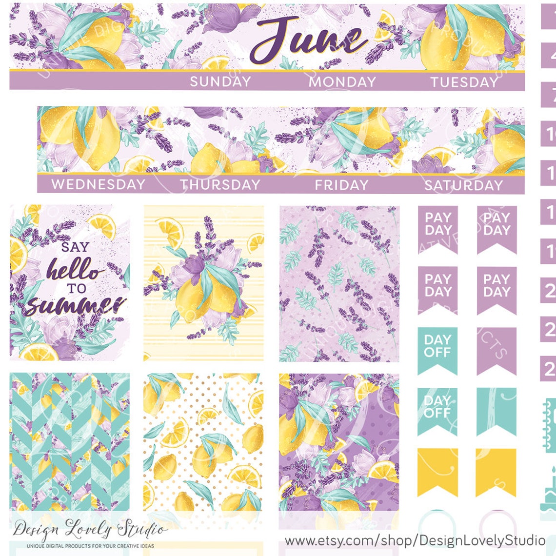 June Mini Happy Planner Stickers June Monthly Kit Mini Happy - Etsy