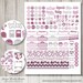 Printable Planner Stickers Kit ECLP Horizontal Stickers - Etsy