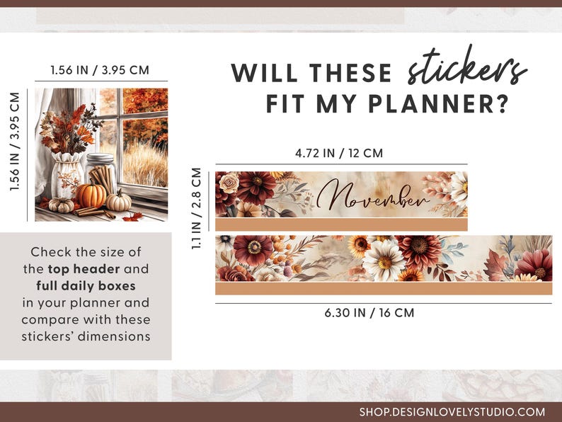 November Monthly Sticker Kit, Thanksgiving Planner Stickers, November ...