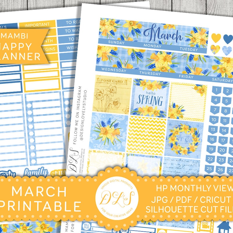 Spring Stickers - Etsy