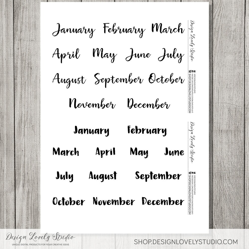 Printable JANUARY Notes Page Stickers January Planner Kit - Etsy