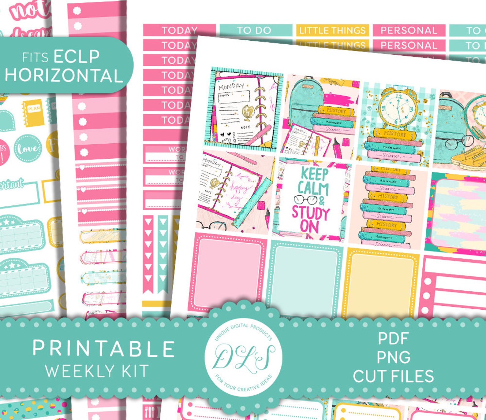Printable BACK TO SCHOOL Planner Stickers Back to School | Etsy