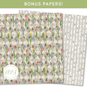 Spring Digital Paper Pack, Spring Digital Background, Tulips Digital ...