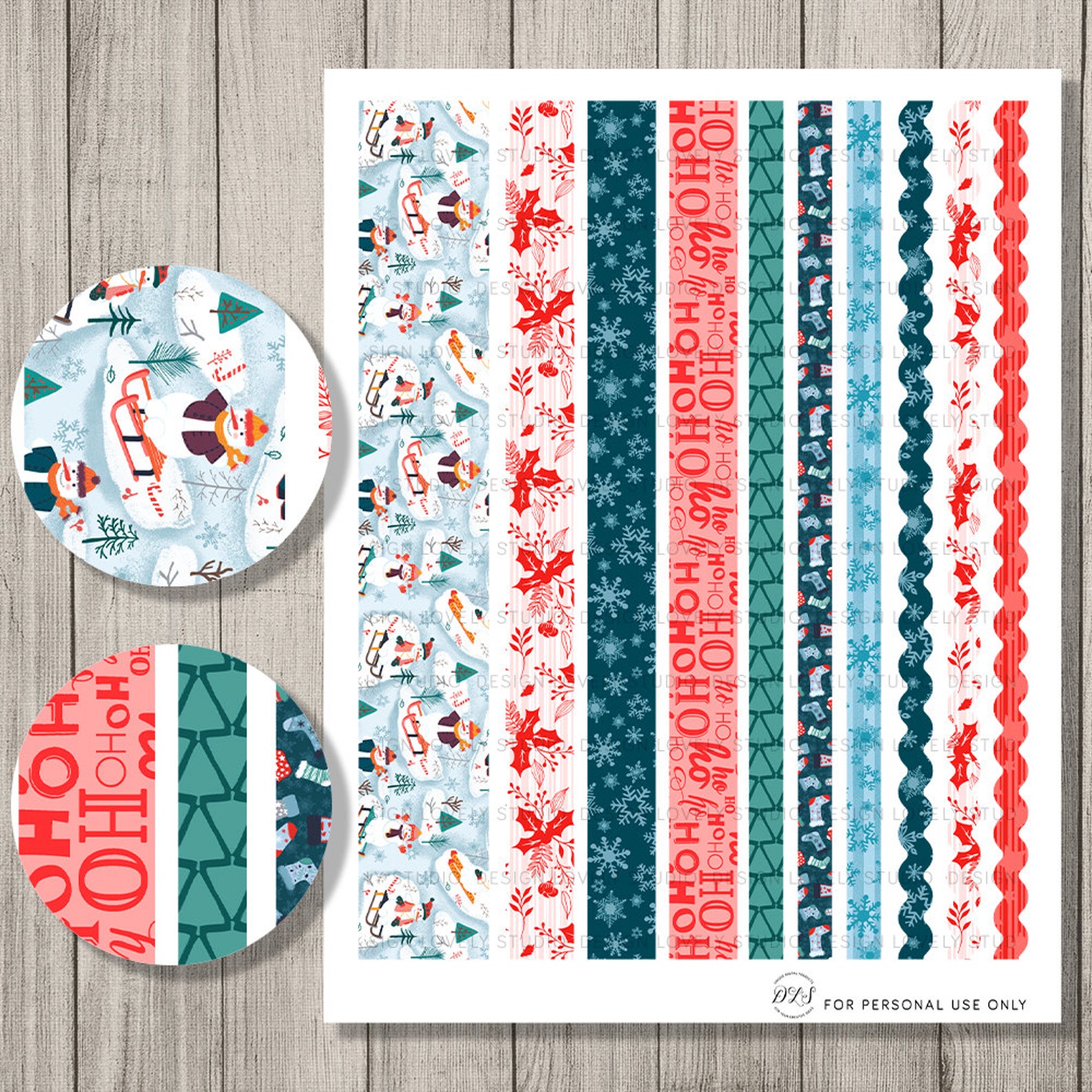 Christmas Planner Stickers Weekly Kit Fits Erin Condren VERTICAL ...