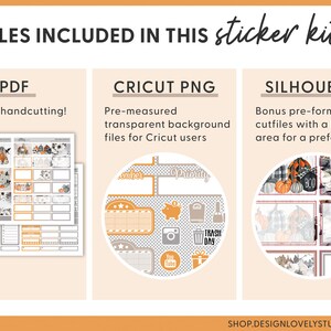 Halloween Planner Stickers, Printable Planner Stickers, October Planner ...