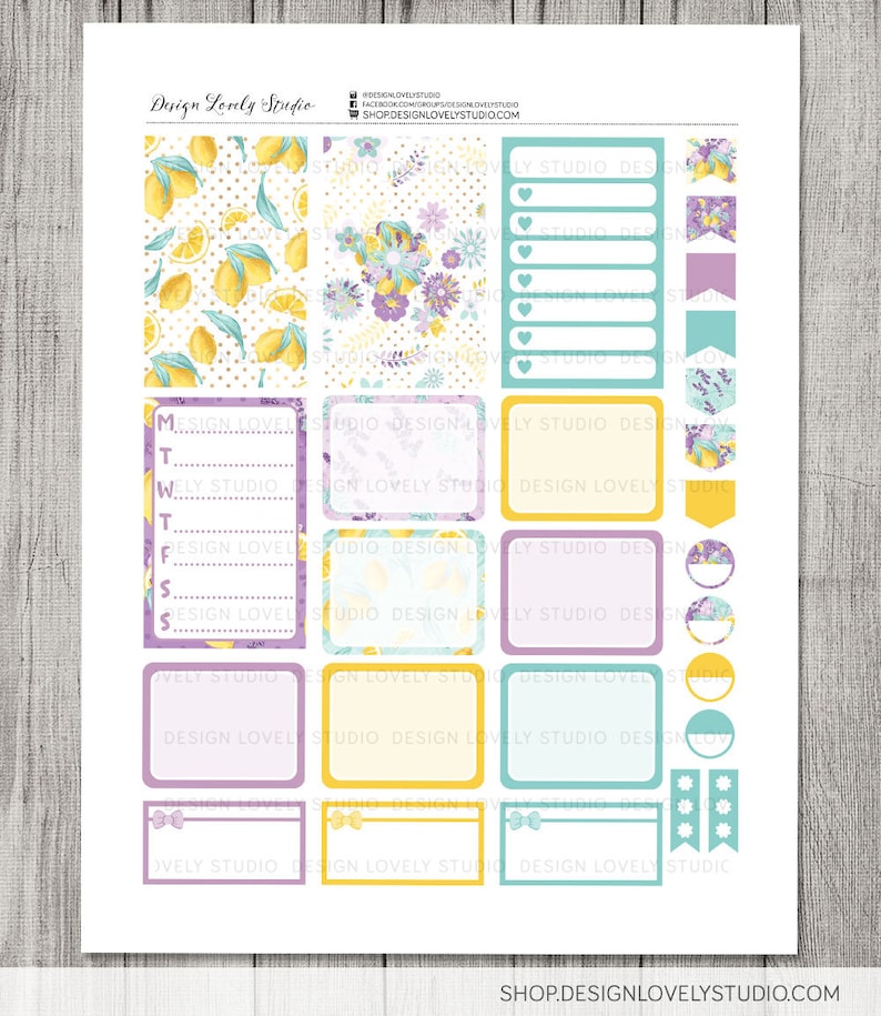 PRINTABLE Big Happy Planner Stickers Kit, Weekly Planner Printable ...