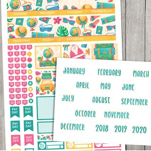 Printable Monthly Planner Stickers for Erin Condren Life Planner ...