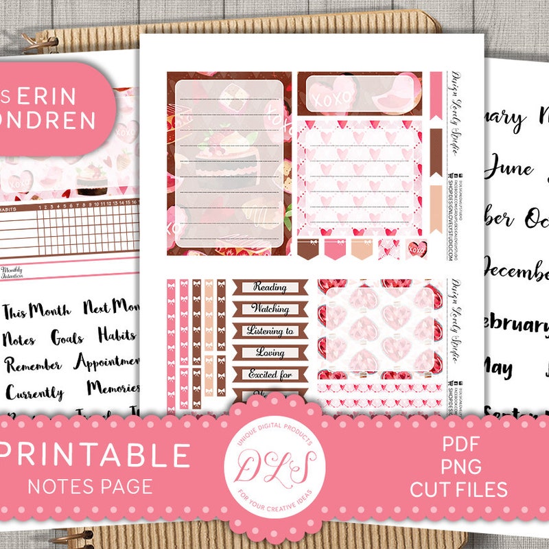 Notes Page Printable - Etsy
