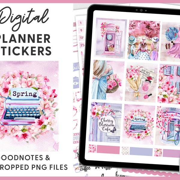 Spring Stickers - Etsy