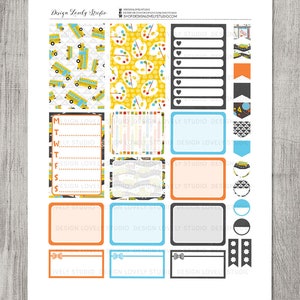 BACK TO SCHOOL Planner Stickers Kit, Printable Planner Stickers, Big ...
