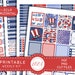 4th of July Weekly Sticker Kit, Printable Planner Stickers Kit, July ...