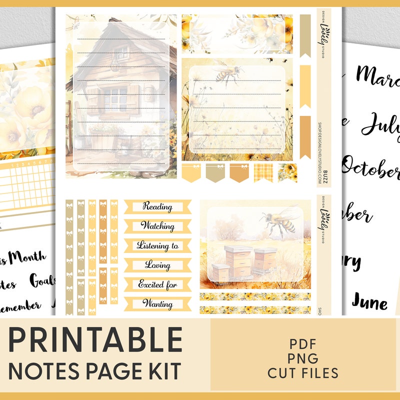 Printable Notes - Etsy