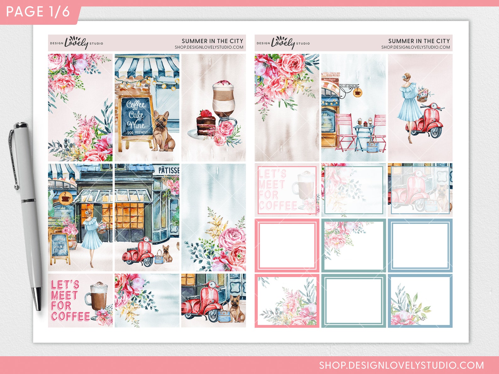 Happy Planner Stickers Kit Coffee Date Planner Stickers - Etsy