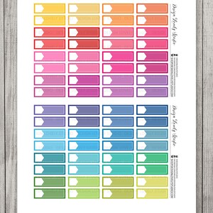 Printable HEADER Planner Stickers, Multicolor Header Planner Stickers ...